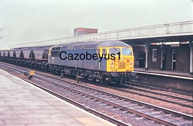 ORIGINAL 35MM TRAIN Class 56 Coal Load @ Leamington Spa Dated 1983 ...