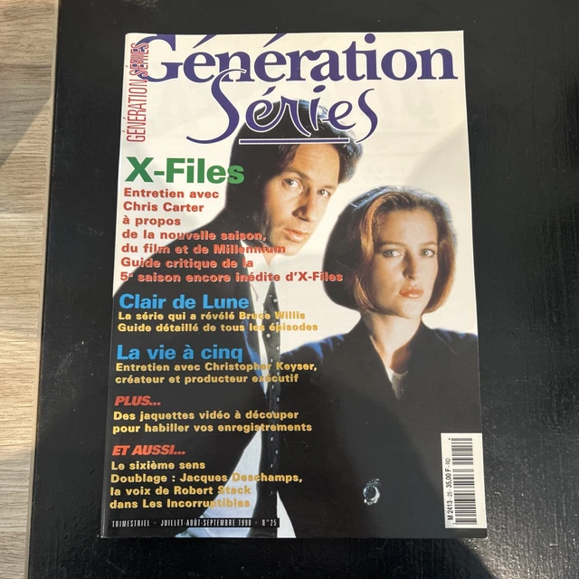 VINTAGE MAGAZINE GÉNÉRATION Séries X-Files N 25 1998 Tres Bon État EUR ...