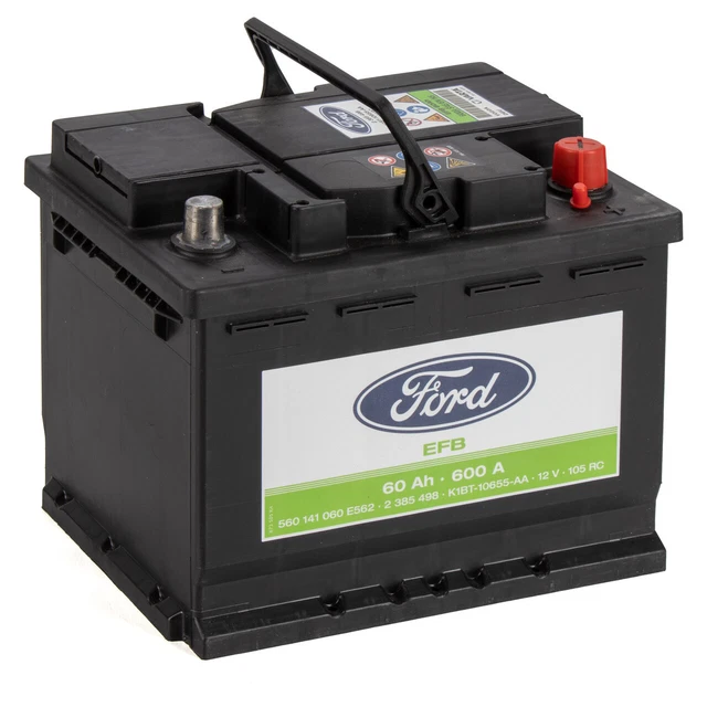 ORIGINAL FORD EFB Autobatterie Batterie Starterbatterie 12V 60Ah 600A ...