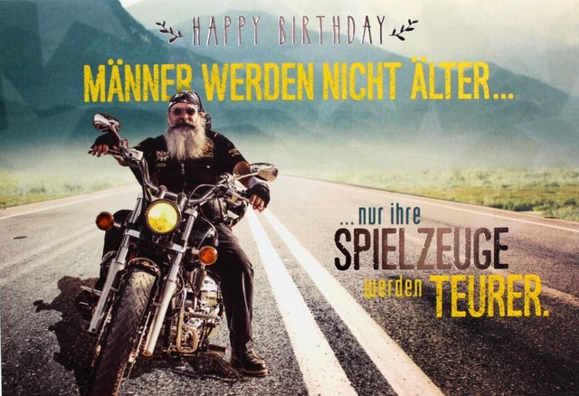 Wunderbar Geburtstag Mann Motorrad Bildnull