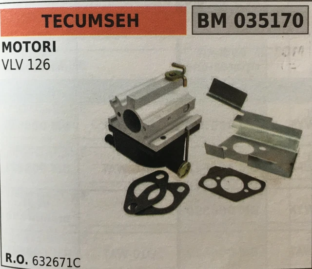 CARBURATEUR A CUVE BRUMAR Tecumseh BM035170 Moteurs Vlv 126 EUR 35,11 ...