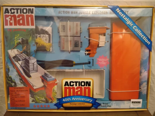 ACTION MAN 40TH Anniversary Jungle Explorer River Craft Nostalgic ...