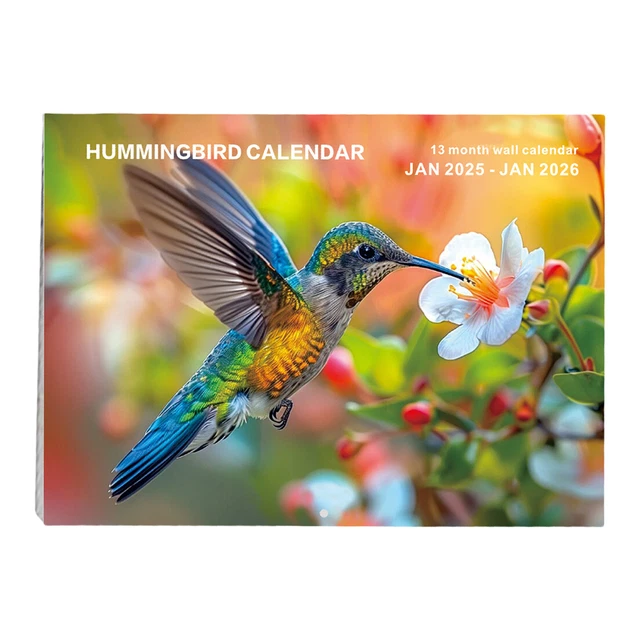 HUMMINGBIRDS CALENDAR 2025 - Deluxe 2025 Humming Bird Wall Calendar ...