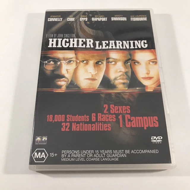 HIGHER LEARNING DVD Region 4 PAL Jennifer Connelly Ice Cube Omar Epps ...