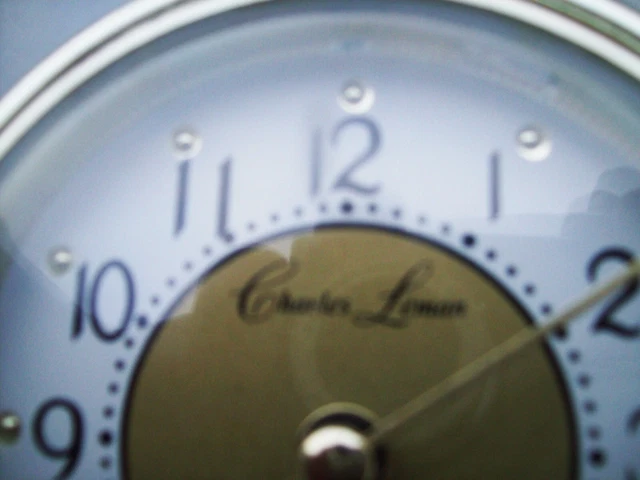 PENDULE RÉVEIL A Poser De Bureau- Cheminée Quartz "Charles Leman ...