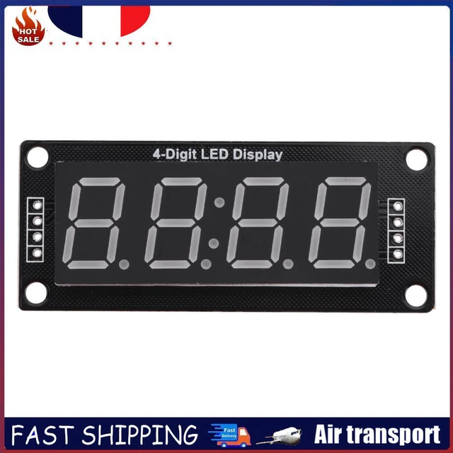 # TM1637 LED Display Module 7 Segment Glow Tube Clock 0.56 Inch (Yellow ...