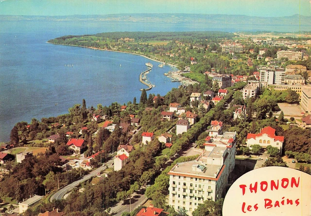 74 THONON LES Bains La Ville Le Lac Leman Et La Cote Suisse EUR 5,00 ...