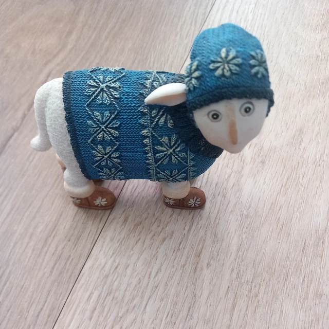 BORDER FINE ARTS Toni Goffe Sheep Figure Enesco Resin Ewe And Me unsure ...