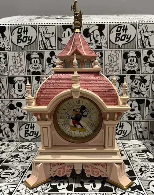 DISNEYLAND PARIS EXCLUSIVE Disneyland Hotel Mickey Mouse Clock NEW £187 ...