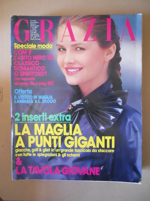 GRAZIA RIVISTA DI moda n 2076 1980 [Q64] EUR 9,15 - PicClick FR