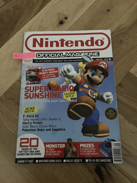 ISSUE 120 NINTENDO Official Magazine 2002 Super Mario Sunshine, Boba ...