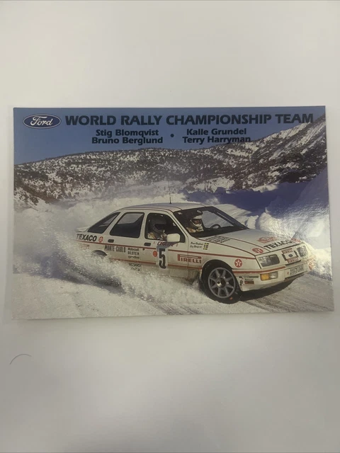 FORD WORLD RALLY Championship Team Postcard Sierra XR4x4 £1.00 ...