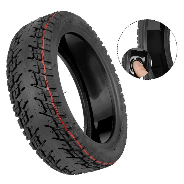 PNEU TUBELESS 10 pouces 10x2,50-6,5 auto-réparation pour trottinette ...