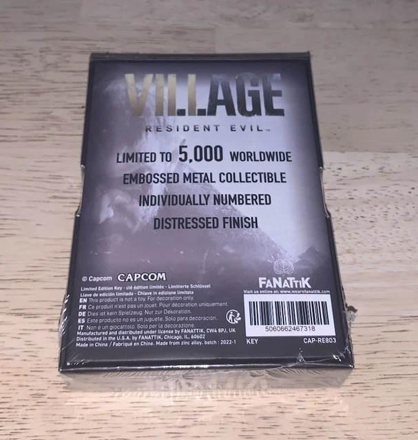 RESIDENT EVIL VILLAGE Iron Insignia Key Fanattik Capcom £11.99 ...