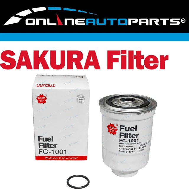 DIESEL FUEL FILTER for Mitsubishi Triton MK 1996-2006 4cyl 4M40 4M40T ...