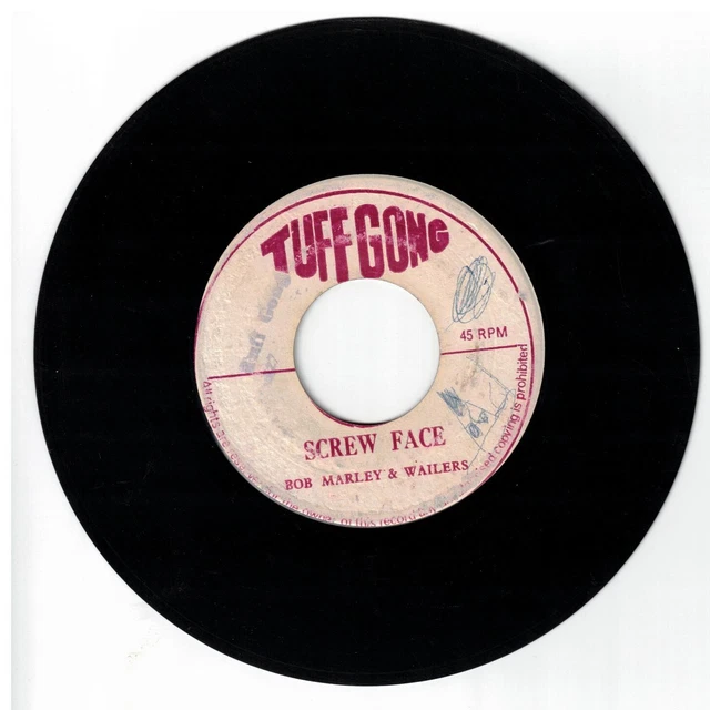 #132 ROOTS REGGAE Tuff Gong Label Bob Marley & The Wailers " Screw Face ...