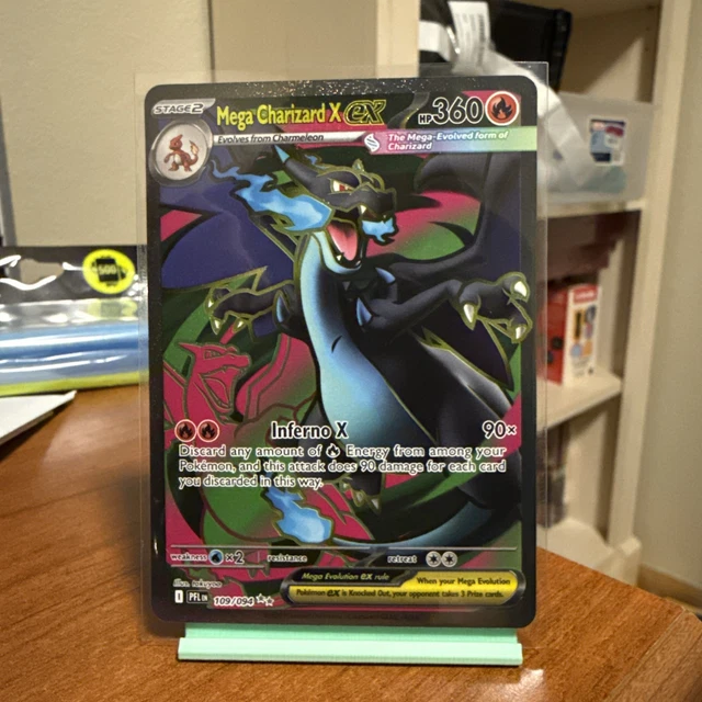 MEGA CHARIZARD X ex 109/094 Me02: Phantasmal Flames Holo £31.19 ...