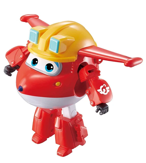 SUPER WINGS TRANSFORMING Vehicle Build-It Buddies Jett Plane Bot Figure ...
