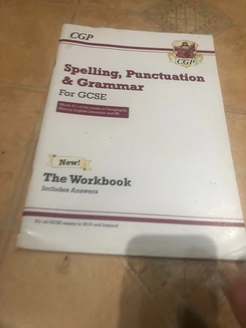 SPELLING, PUNCTUATION AND Grammar for Grade 9-1 GCSE Workbook +answers ...