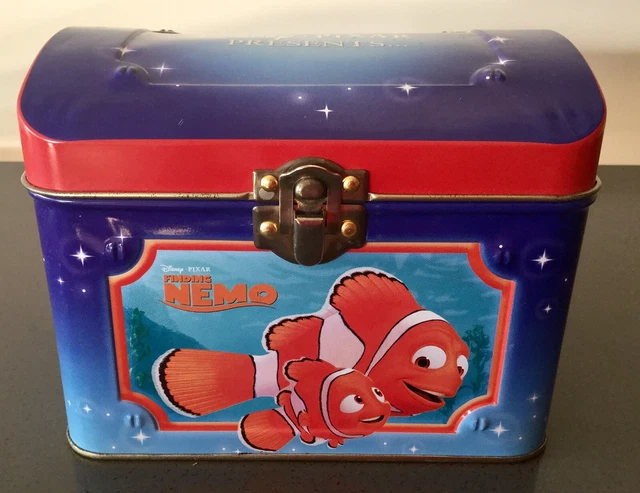 DISNEY PIXAR MUSICAL Tin Chest Toy Story Nemo Monsters Inc. The ...