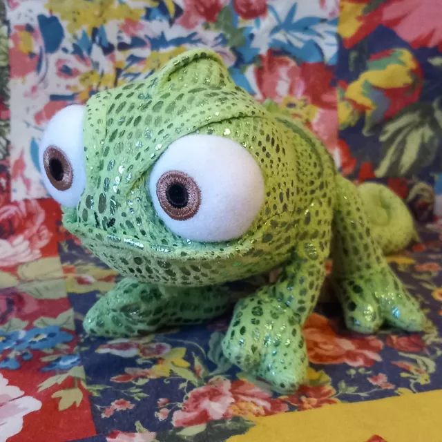 Disney Store 8and Pascal Tangled Rapunzel Green Chameleon Soft Toy Plush Shiny £1250 Picclick Uk