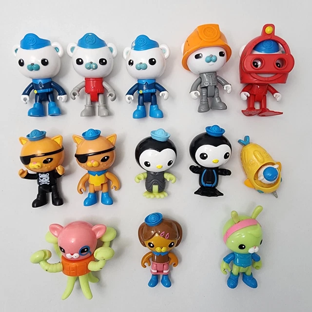 OCTONAUTS FIGURE LOT Captain Barnacles Kwazii Peso Professor Inkling ...