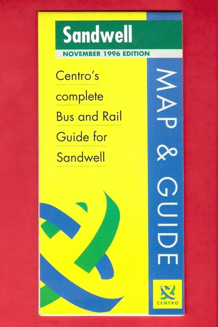 WEST MIDLANDS BUS & Rail Map & Guide ~ Centro: Sandwell - West Bromwich ...