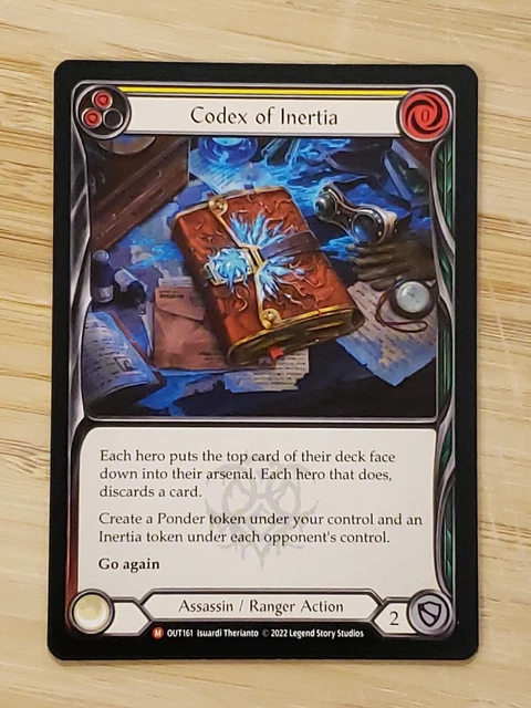 CODEX OF INERTIA *Normal Finish* (OUT) Flesh and Blood TCG - NM ...