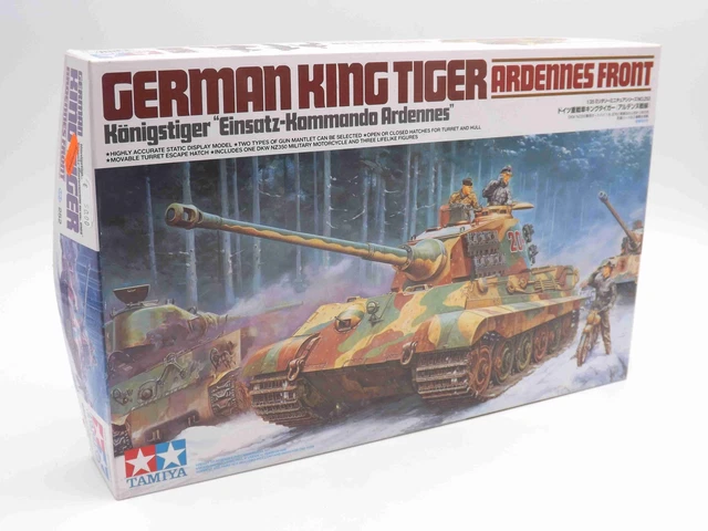 TAMIYA 35252 GERMAN King Tiger Ardennes Front Modell Panzer Bausatz 1: ...