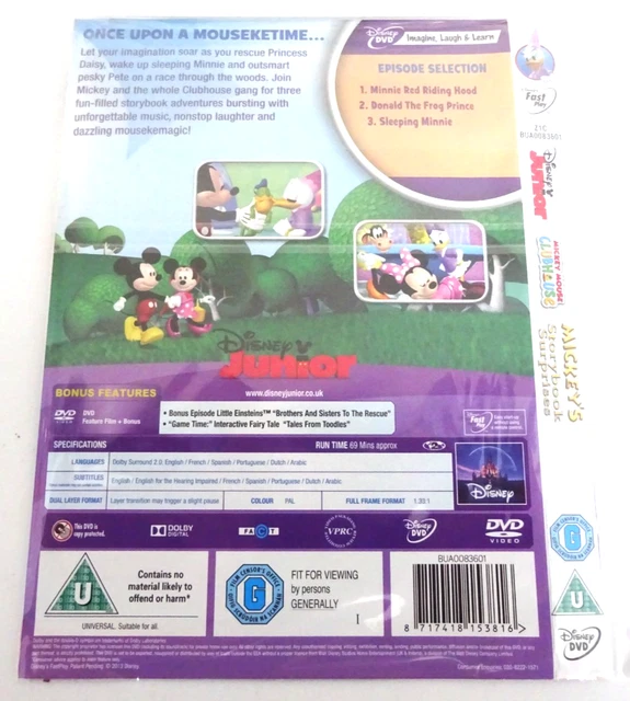MICKEY MOUSE CLUBHOUSE - Storybook Surprises (DVD, 2008) NO CASE £3.00 ...