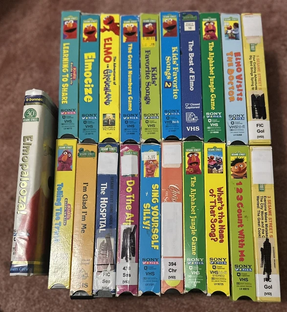 RARE SESAME STREET VHS Lot of 21 Tapes Vintage $82.51 - PicClick CA