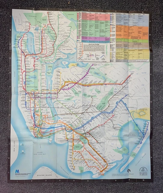 VINTAGE NYC NEW YORK SUBWAY MAP MTA DIAMOND JUBILEE ANNIVERSARY 1979 ...