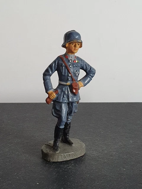 ELASTOLIN LINEOL OFFIZIER mit EK Luftwaffe stehend Wehrmacht Militär II WK Masse EUR 59,99 ...