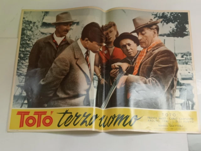FOTOBUSTA CINEMA TOTO' TERZO UOMO Mario Mattoli 6 EUR 10,00 - PicClick IT