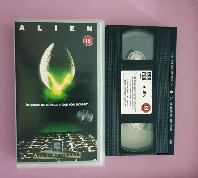 ALIEN VHS VIDEO Tape Sci-Fi 1979 Release CBS Fox Video R-18 # ...