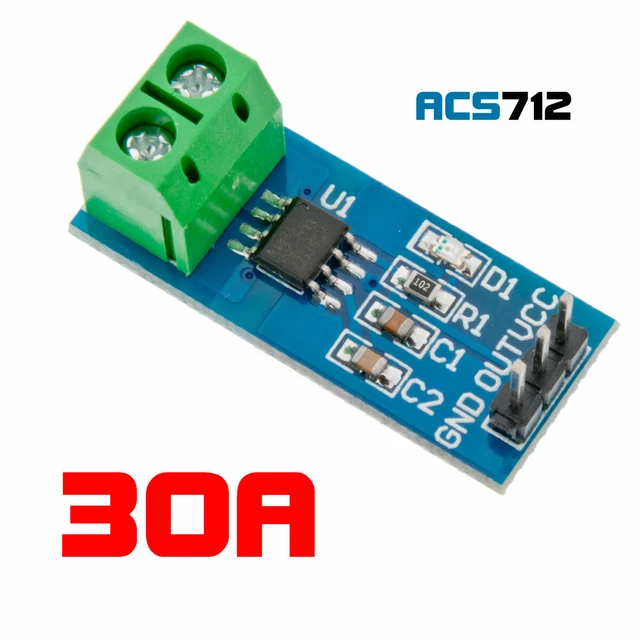 ACS712 30A CURRENT Sensor Current Detect Range Module for Arduino New ...
