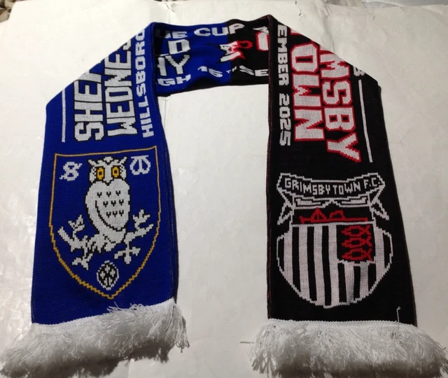 SHEFFIELD WEDNESDAY V Grimsby Town 2025 League Cup KNITTED JACQUARD ...