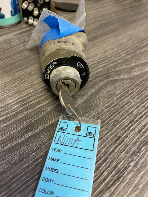 USED BENDIX AIRCRAFT ignition switch with key and hardware 10-126690-1 ...