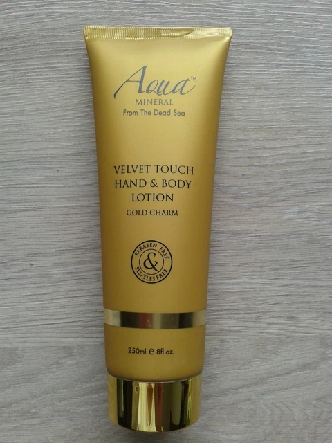 AQUA MINERAL FROM the Dead Sea VELVET TOUCH Hand & Body Lotion GOLD ...