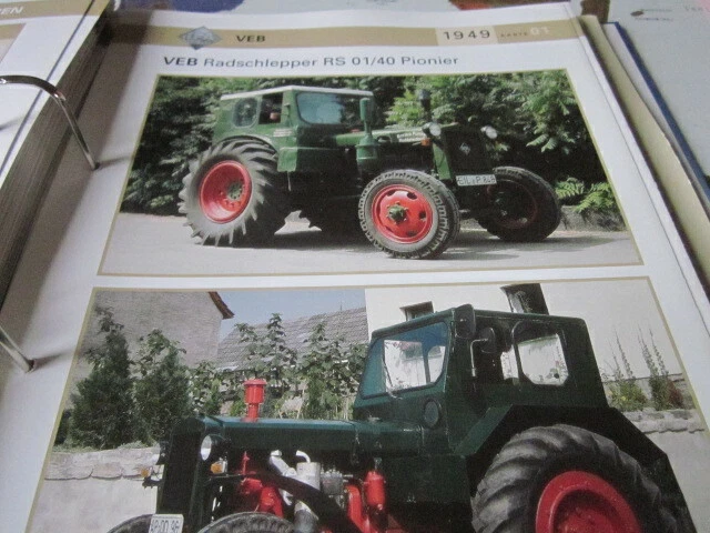 TRAKTOR ARCHIV VEB 01 Rad schlepper RS 01/40 Pionier 1949 EUR 5,00 ...