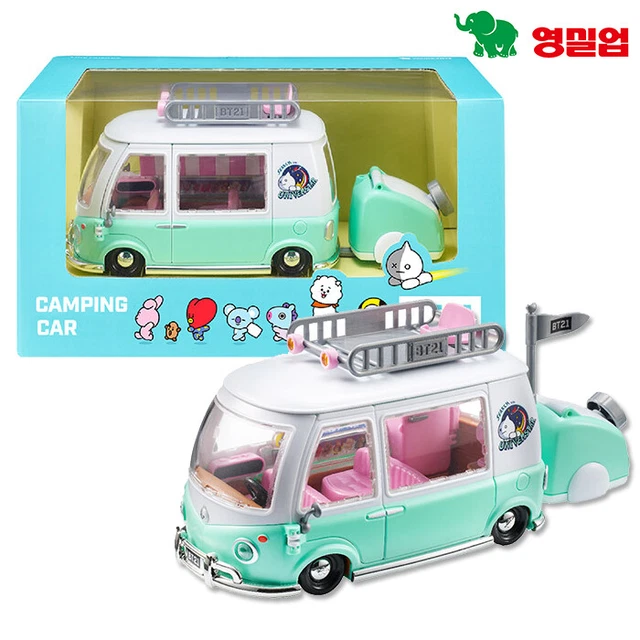 BTS BT21 OFFICIAL Collectable Figure Universtar Camping Car Van Line ...
