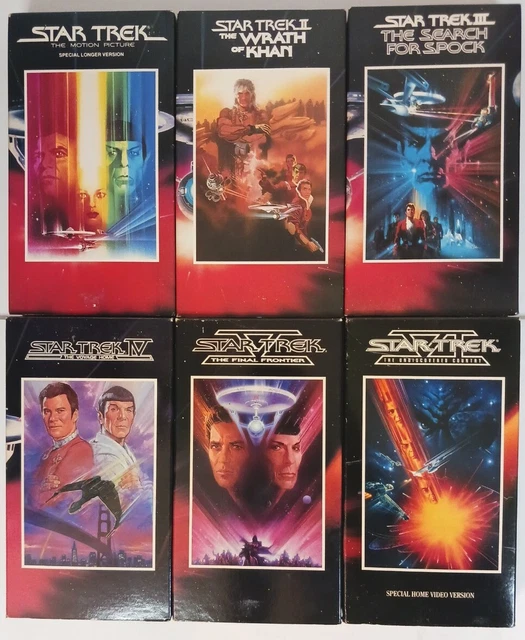 VHS SCI-FI STAR Trek Movies Star Trek One Two Three Four Five Six 6 VHS ...