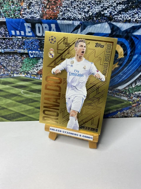 TOPPS MATCH ATTAX 2024/25 2025 Cristiano Ronaldo Real Madrid Gold Edge ...