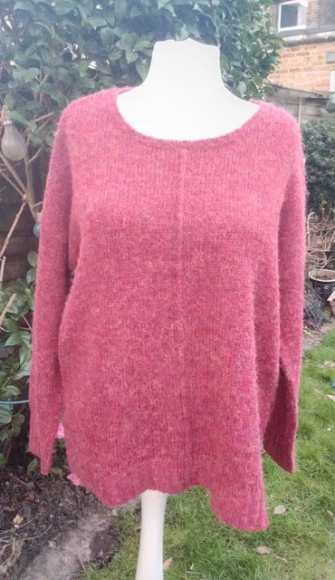 MARKS AND SPENCER Indigo Collection Berry coloured Jumper Size Large £3 ...