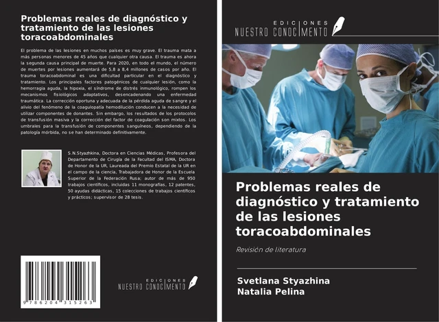 PROBLEMAS REALES DE diagnóstico y tratamiento de las lesiones toracoabdominales EUR 33,95 ...
