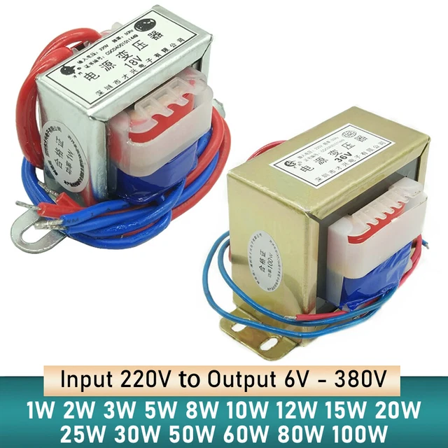 1-100W/1-100VA POWER TRANSFORMER 50Hz Output AC Single/Dual 220V To 6/9-220/380V $4.35 - PicClick AU