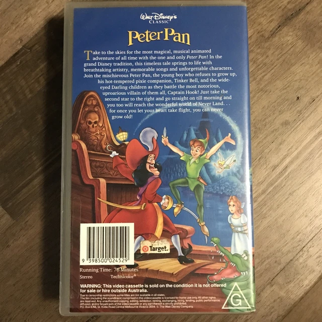 PETER PAN - Walt Disney Classics - VHS EUR 3,65 - PicClick IT PETER PAN - Walt Disney Classics - VHS EUR 3,65 - PicClick IT