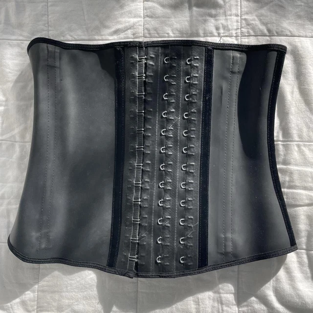 ANN MICHELL BLACK Latex Waist Trainer Corset - M £17.59 - PicClick UK
