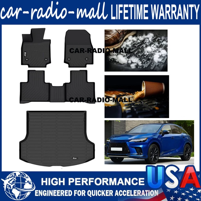 FITS 2023-2024 LEXUS RX350 Floor/Trunk Mat All Weather TPE 3D Rear ...