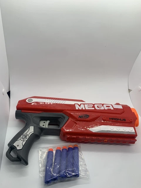HASBRO NERF N-STRIKE MEGA MAGNUS pistola blaster con 5 freccette Elite Nerf EUR 5,83 - PicClick IT